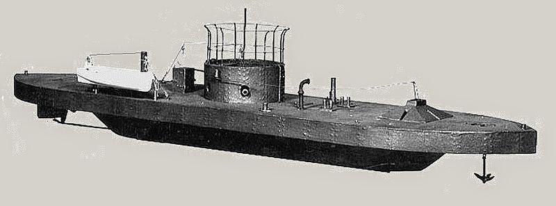 90 Miles From Tyranny : USS Monitor 1862. Deck, after battle with CSS ...