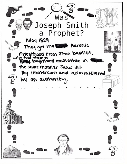 HollysHome - Church Fun: CSI - Was Joseph Smith a Prophet? A fun ...