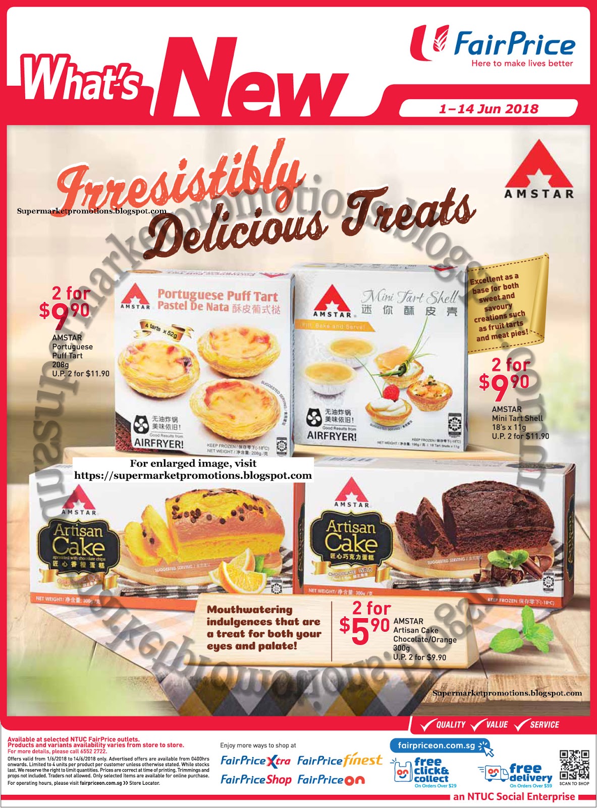 NTUC FairPrice Amstar Promotion 01 - 14 June 2018 ~ Supermarket Promotions