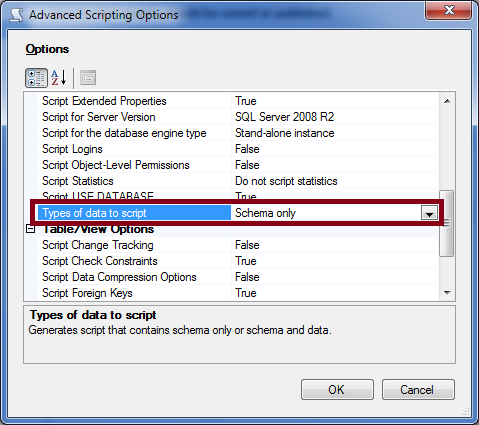 Microsoft Technology: SQL:Generate Script for Table Data