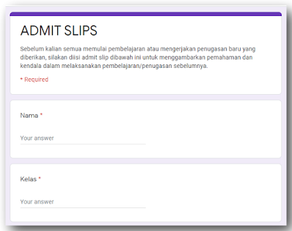 Pengertian, Ide, dan Contoh Exit Ticket/Exit Slips atau Admit Slips ...