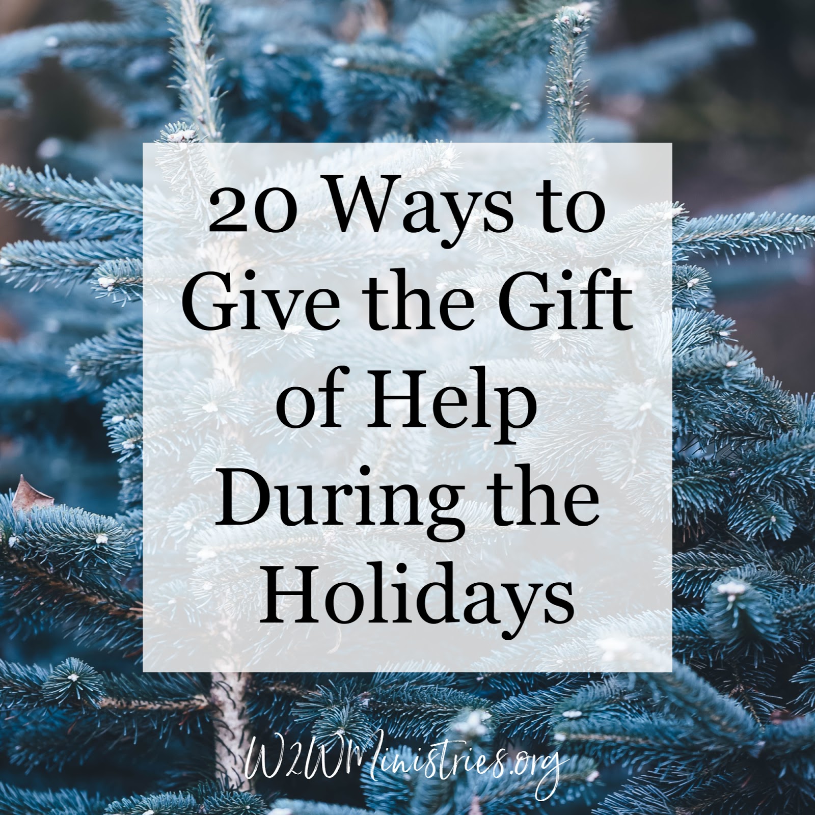 Woman to Woman: 20 Ways to Give the Gift of Help During the Holidays