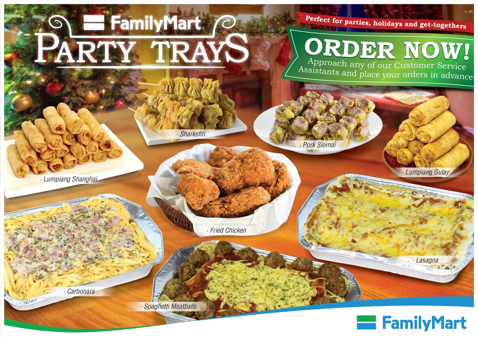 FamilyMart Party Trays for your Feasts on Holidays