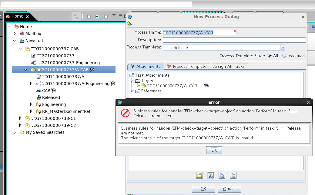 Teamcenter Open Gate: WorkFlow Creation :Release Object / Remove Status