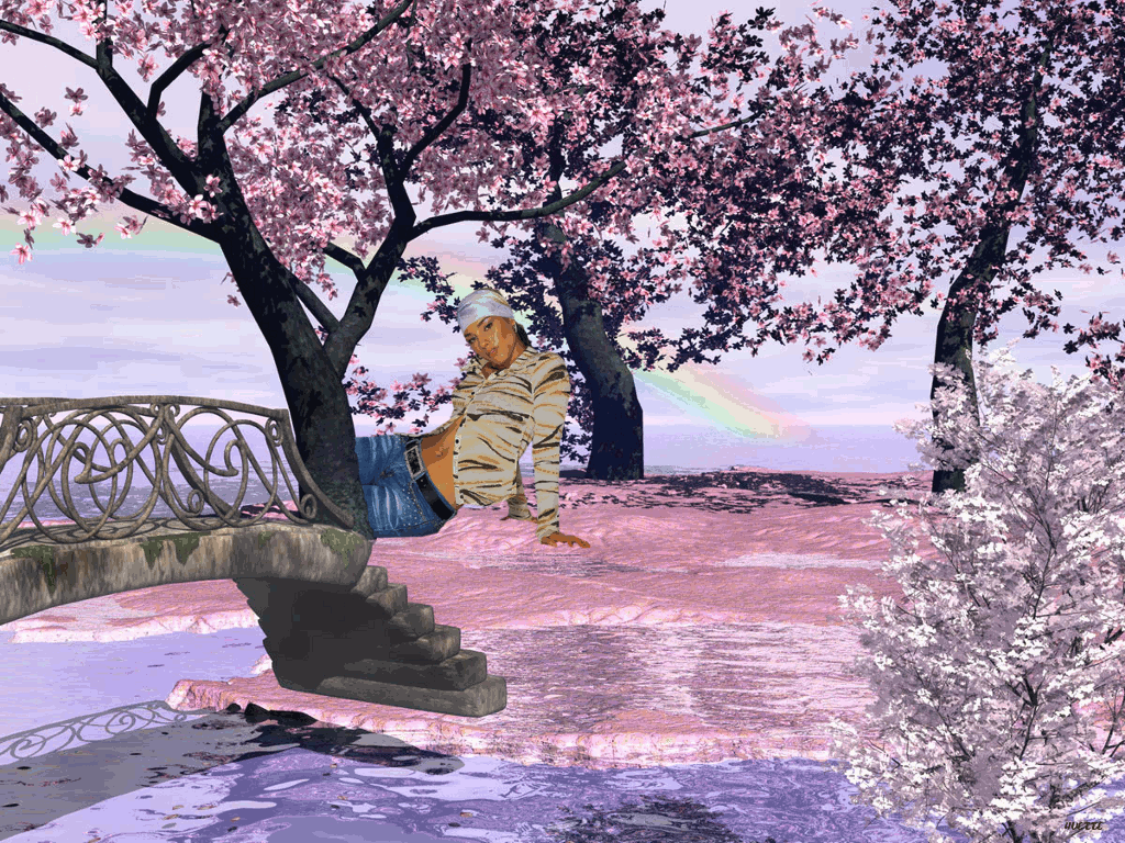 Wiosna: Animowane gify i obrazki - kobiety wiosną