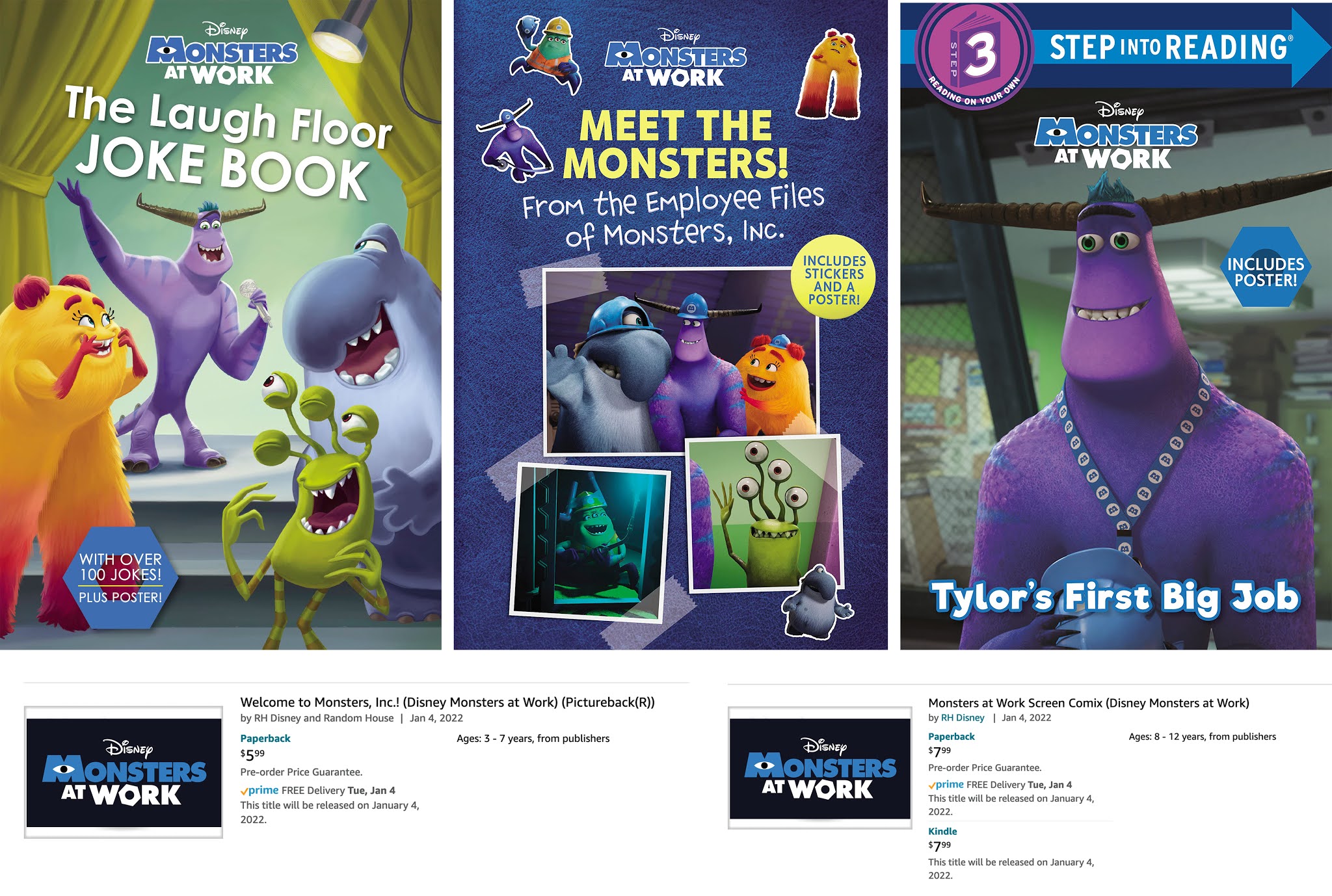 Dan the Pixar Fan: Disney+ Monsters at Work Toys & Books Revealed—SNEAK ...