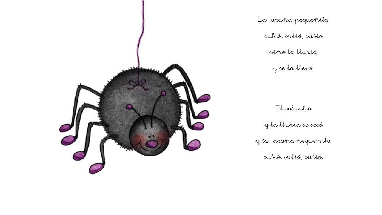 ¿Qué puedo hacer hoy?: La araña pequeñita