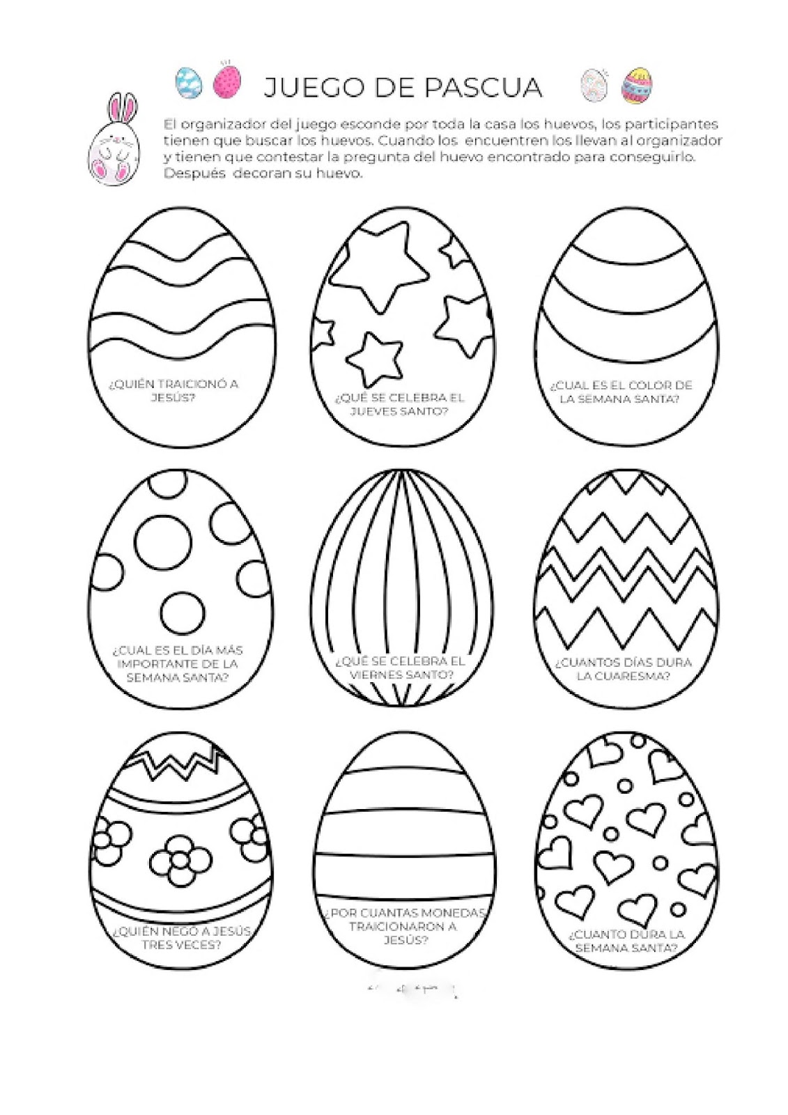 RELIEDUCACONCARIÑO: JUEGO DE PASCUA