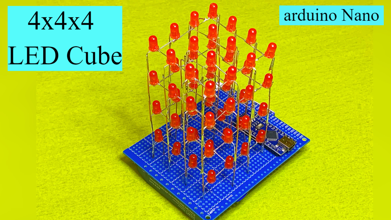 how to make 4x4x4 LED Cube ~ inventor KR how to make 4x4x4 LED Cube ~ inventor KR