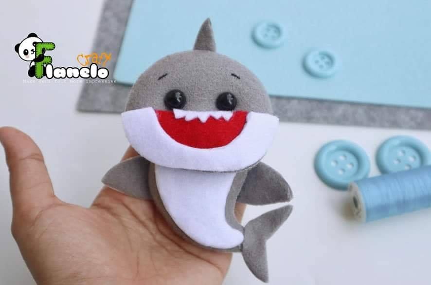 Molde baby Shark 3d e 2d para imprimir - Molde para Artesanato| Faça ...