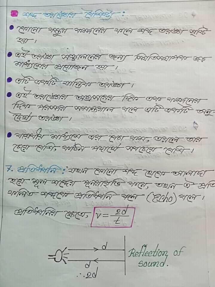 SSC Physics Chapter 7 Hand Note