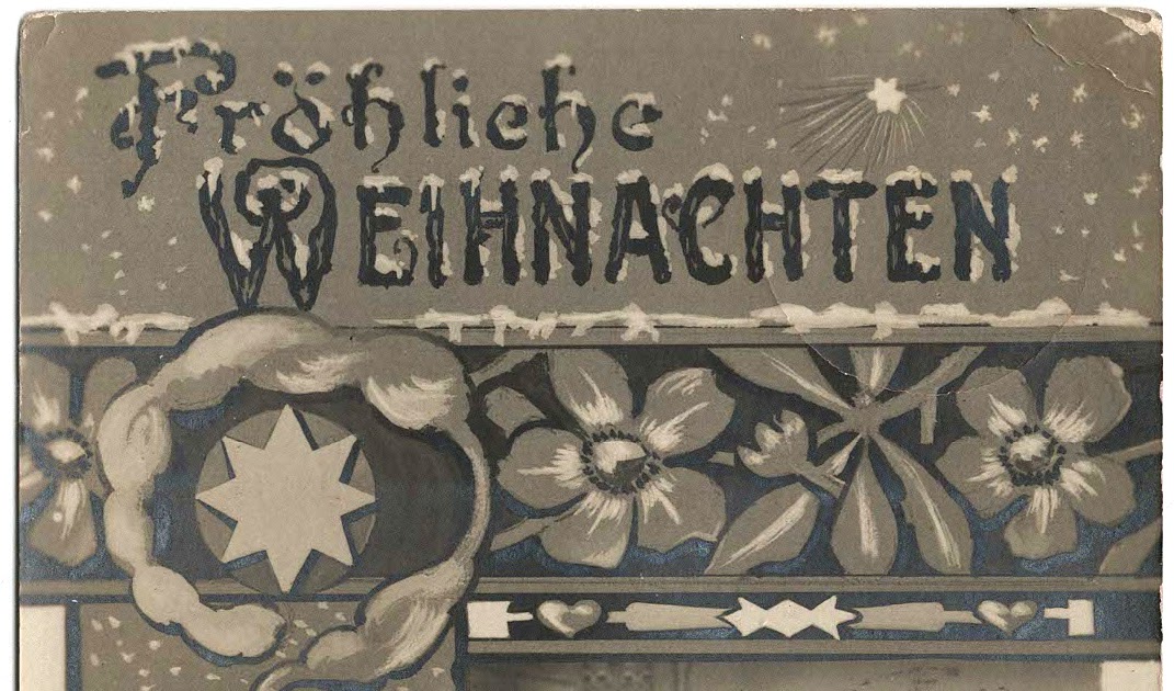Papergreat: "Fröhliche Weihnachten" German Christmas postcard