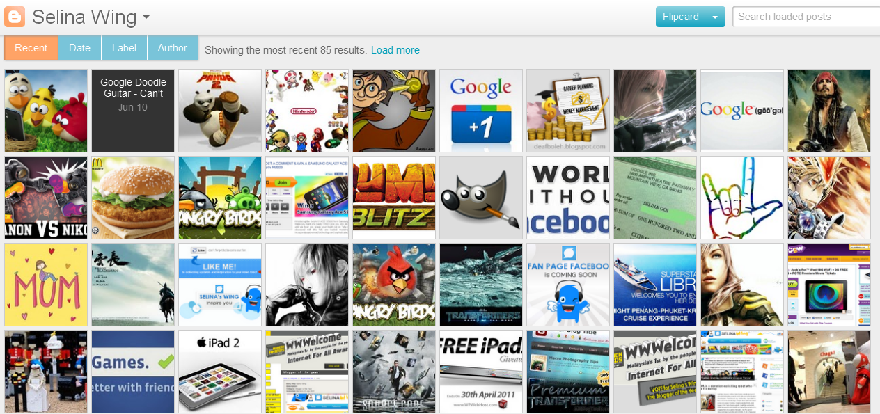 Blogger unveils 5 New Dynamic Views