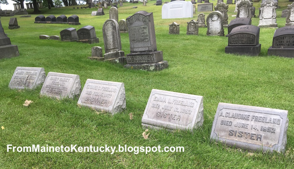 From Maine to Kentucky: Tombstone Tuesday ~ Freeland Plot at Union Dale ...