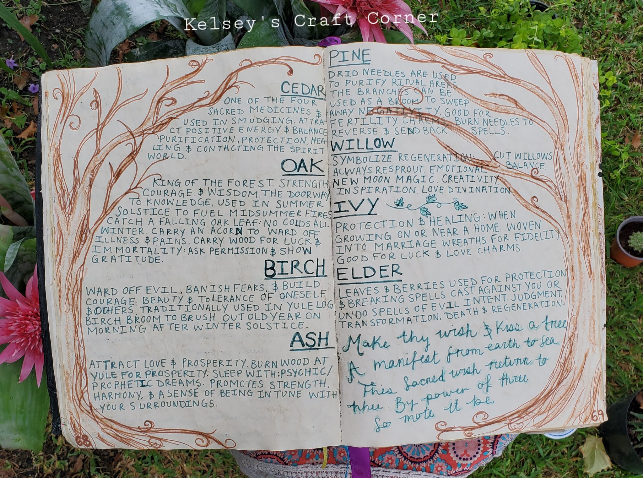 Kelsey's Craft Corner: Updated photos of spell book pages from my ...