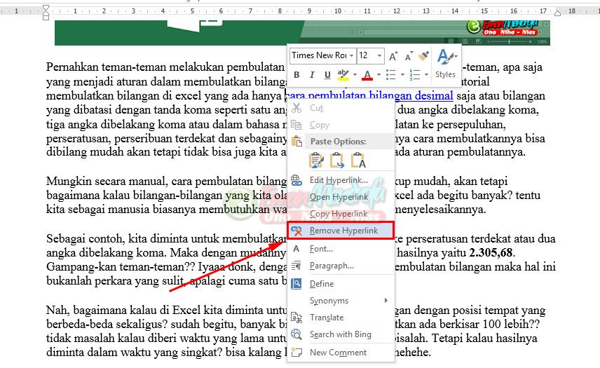 Cara Membuat Hyperlink Teks dan Gambar di Microsoft Word - Lagi Ajaib