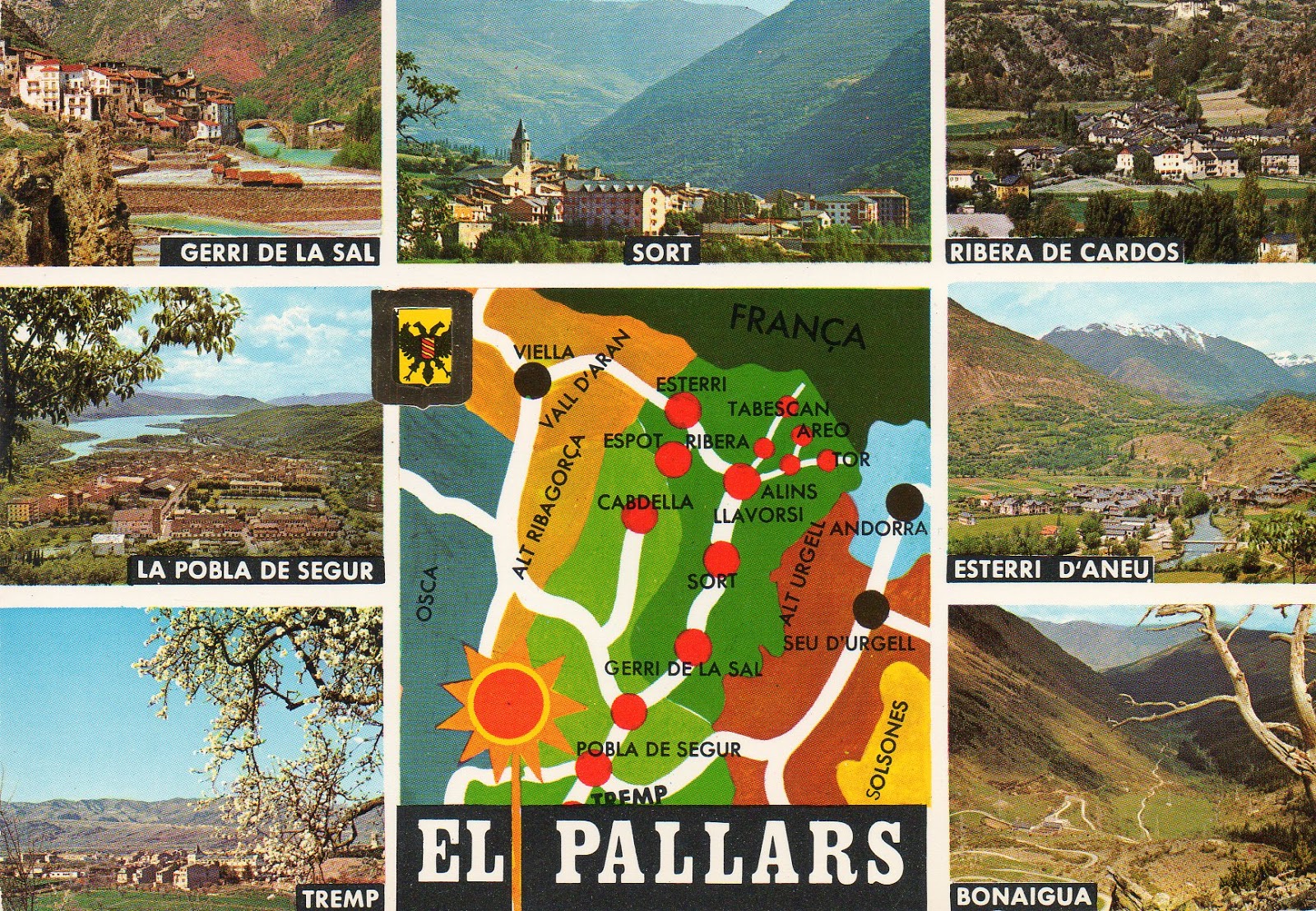 pocztówkowe mapy: Pallars