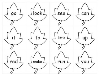 Memorizing the Moments: Fall Sight Words Printables