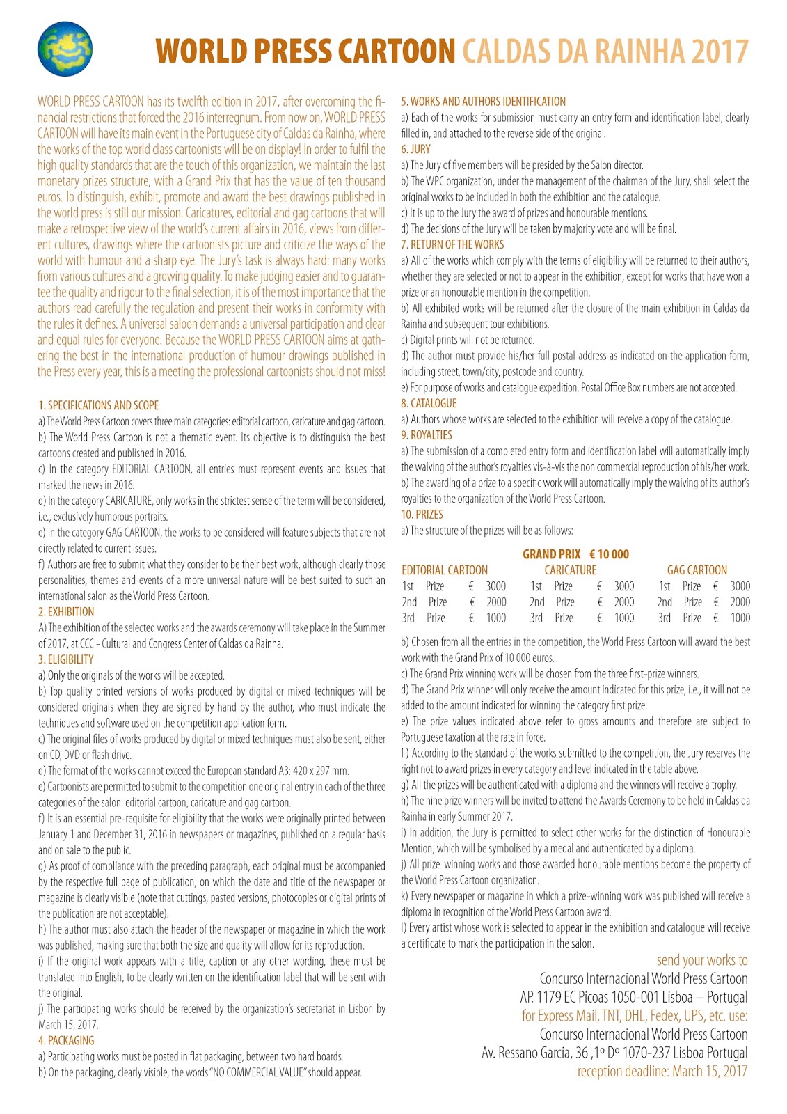 humorgrafe: WORLD PRESS CARTOON 2017 IS BACK! (Caldas da Rainha - Portugal)