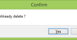 Code Example Center: DELPHI - Yes/No dialog