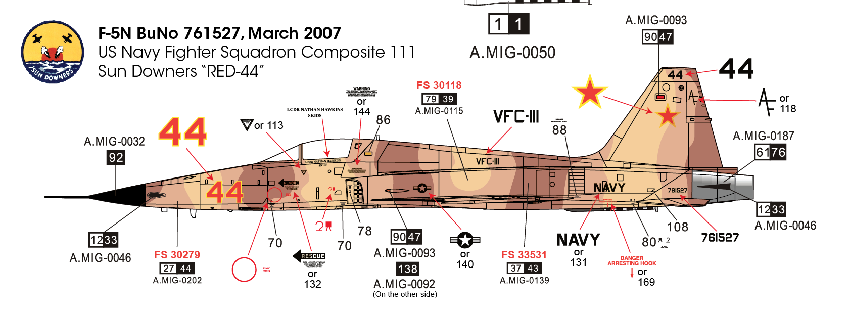 Apuntes de Modelismo: Decals for F-5E 'Tiger II'