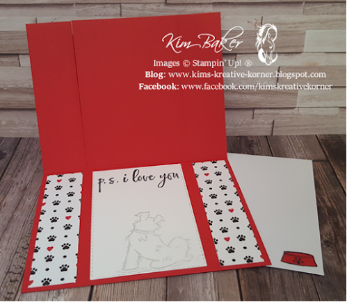 Kim's Kreative Korner: Hidden Message Fun Fold Card ("H" Card)