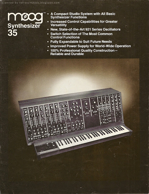 MATRIXSYNTH: Moog Synthesizer 35 Modular System Six-Page Brochure From ...
