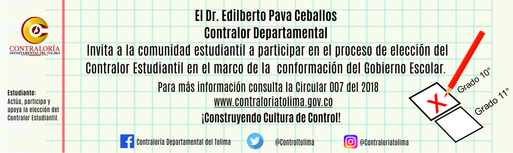 Proceso de elección del Contralor Estudiantil
