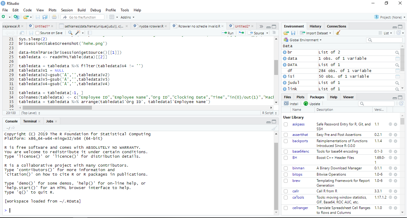 √ Mengenal Lay Out Aplikasi R Studio Yang Sering Digunakan - Diden Kuswendi
