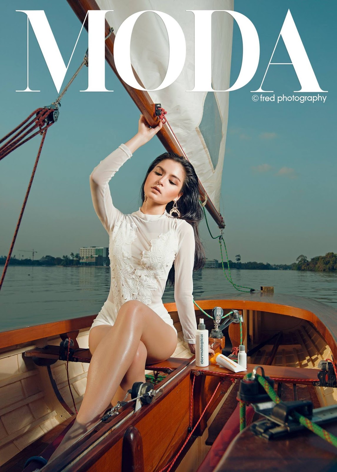 May Grace Parry Looking Cool In Moda Fashion Magazine Cover Photoshoot