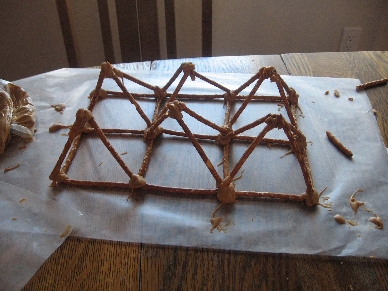 Almost Unschoolers: A Pretzel Stick Tower