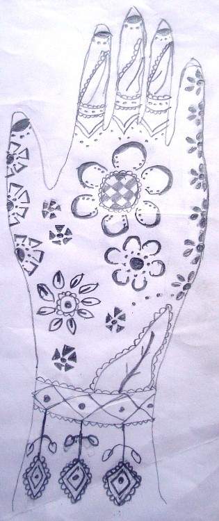 Everything 4 U: Mehndi Design (Hand Made Drawing of Mehndi Designs)