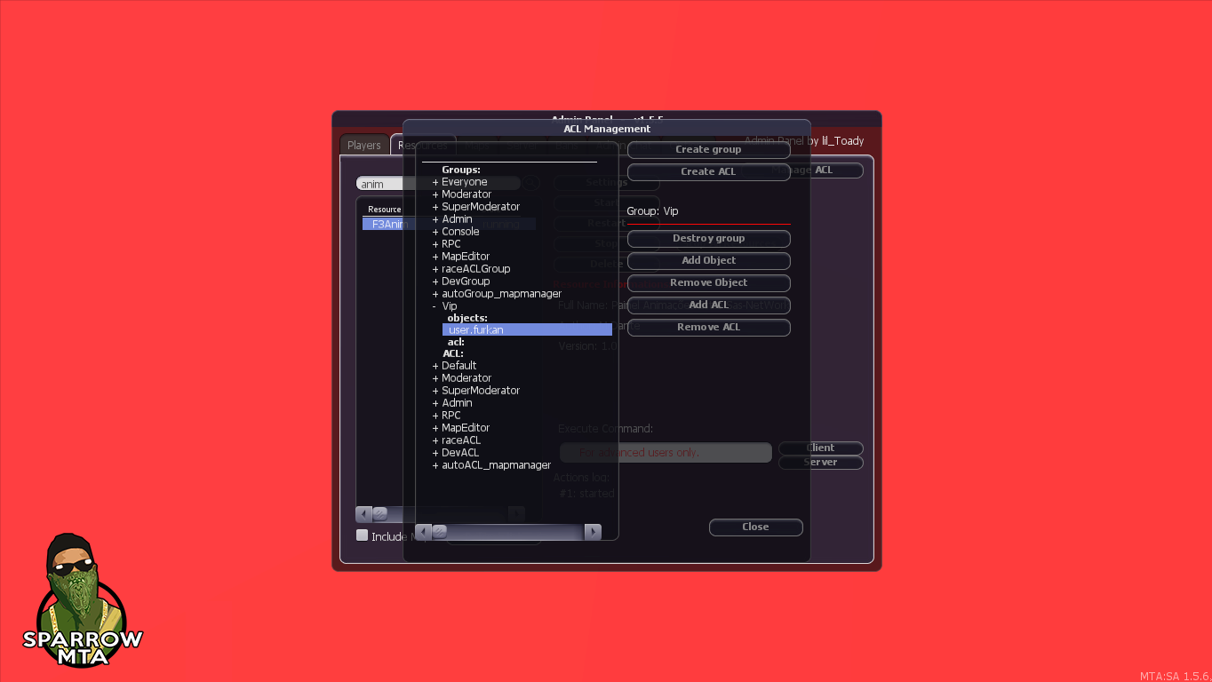 MTA SA Basit Vip Panel Scripti