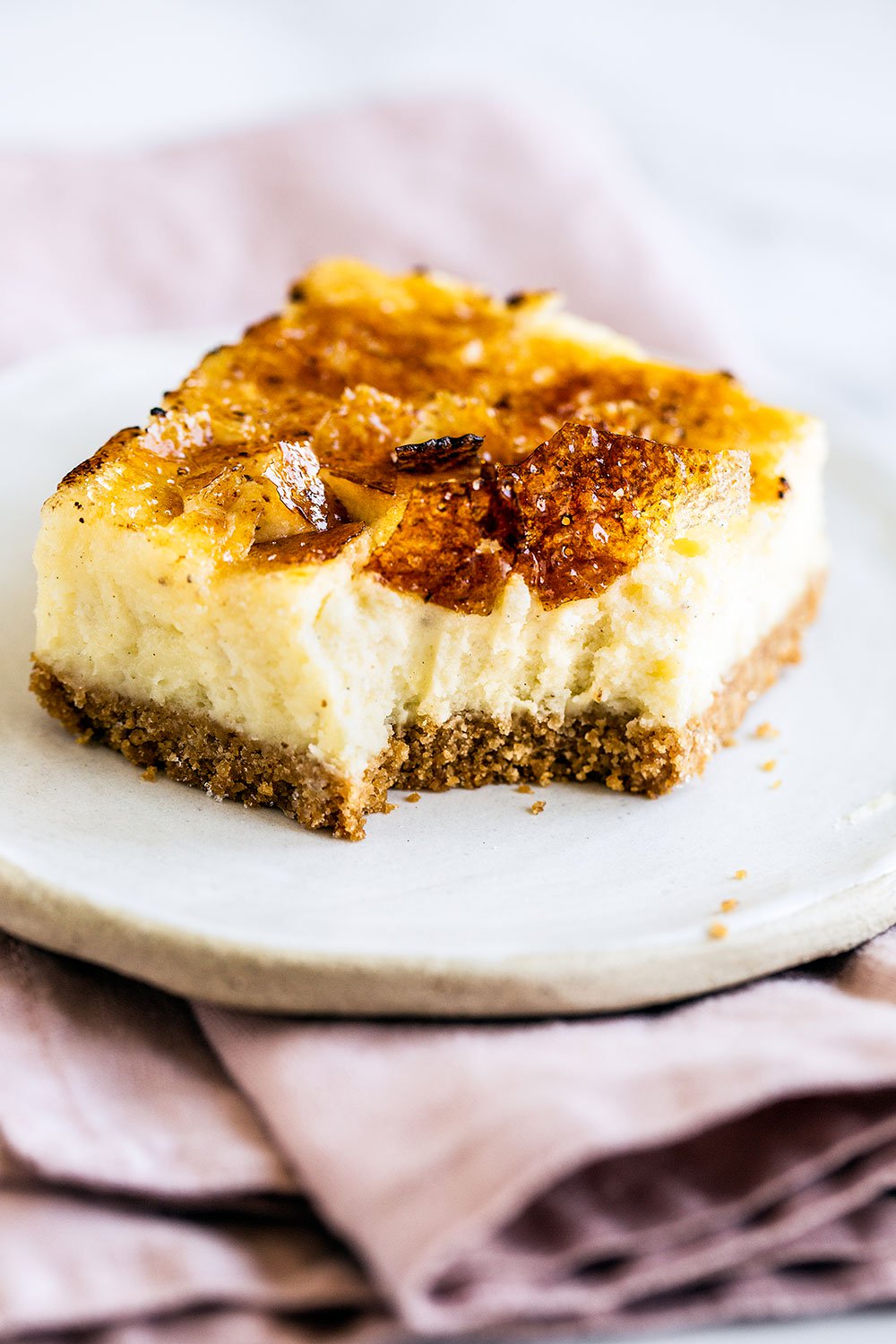 Creme Brulee Cheesecake Bars - recipesmagz