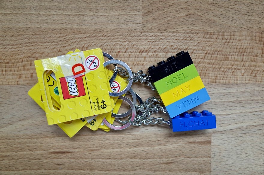 LEGO BRICKS KEYCHAIN (NAME ENGRAVING) - Hullabaloo Blog