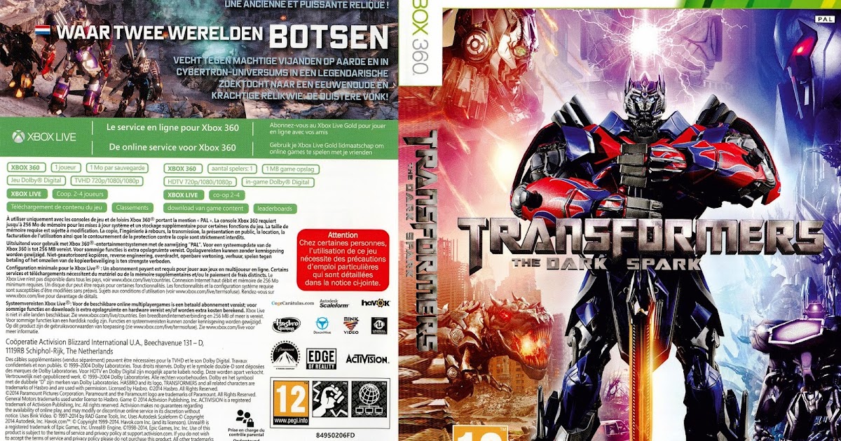 Transformers The Dark Spark - Xbox 360 | Ultra Capas