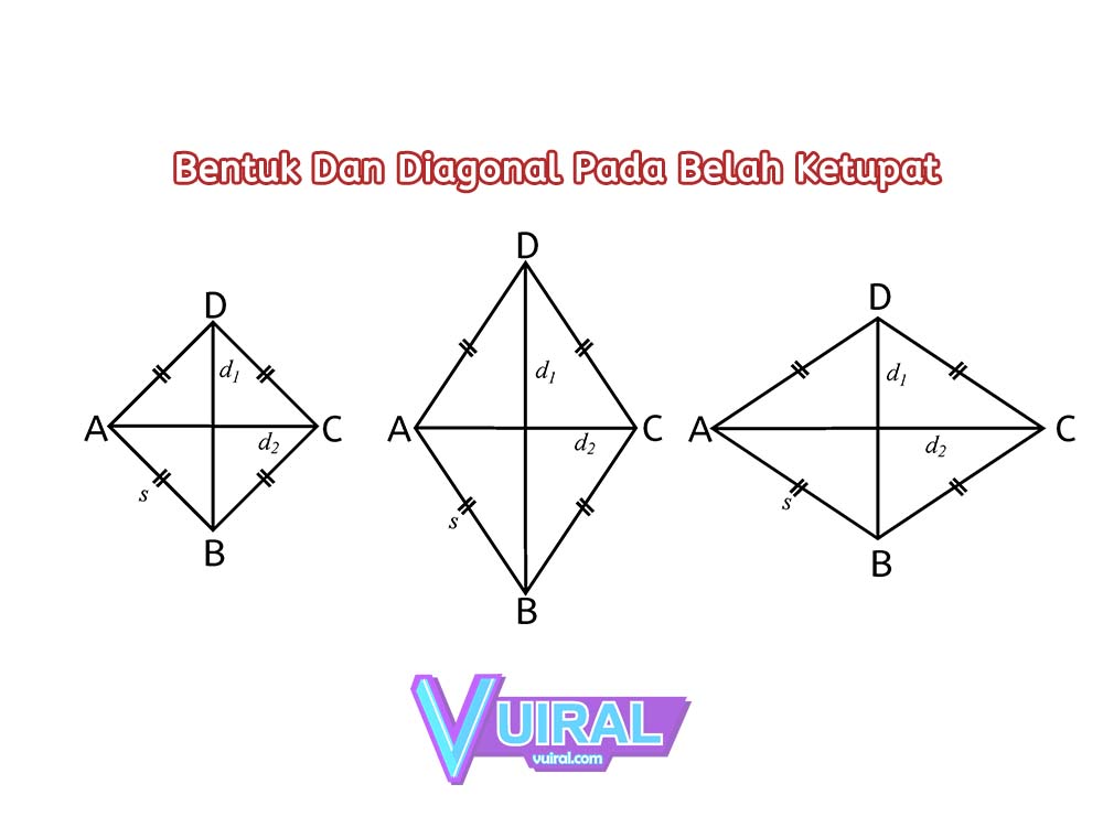 Bentuk, Ciri-Ciri, Rumus Luas Dan Keliling Belah Ketupat - Vuiral Bentuk, Ciri-Ciri, Rumus Luas Dan Keliling Belah Ketupat - Vuiral