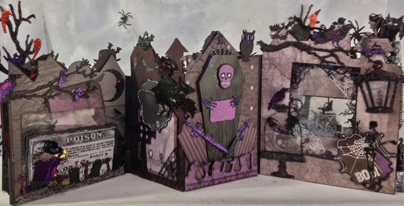 Recollections spooky castle Halloween mini album | annes papercreations ...