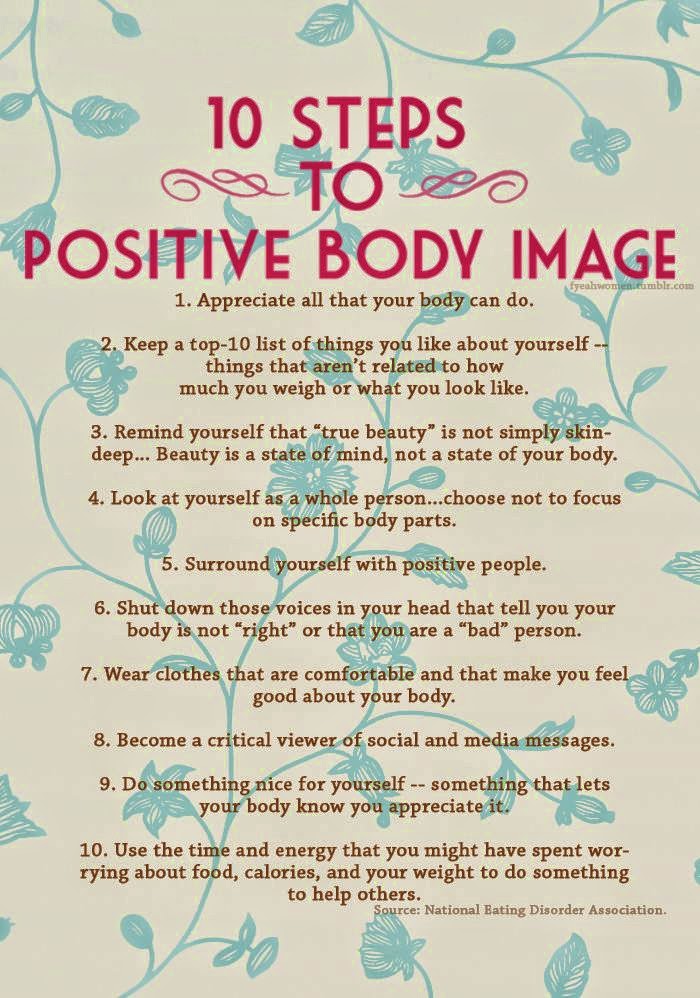 "Damsels- All of us out there- Arise!": 10 Steps To Positive Body Image