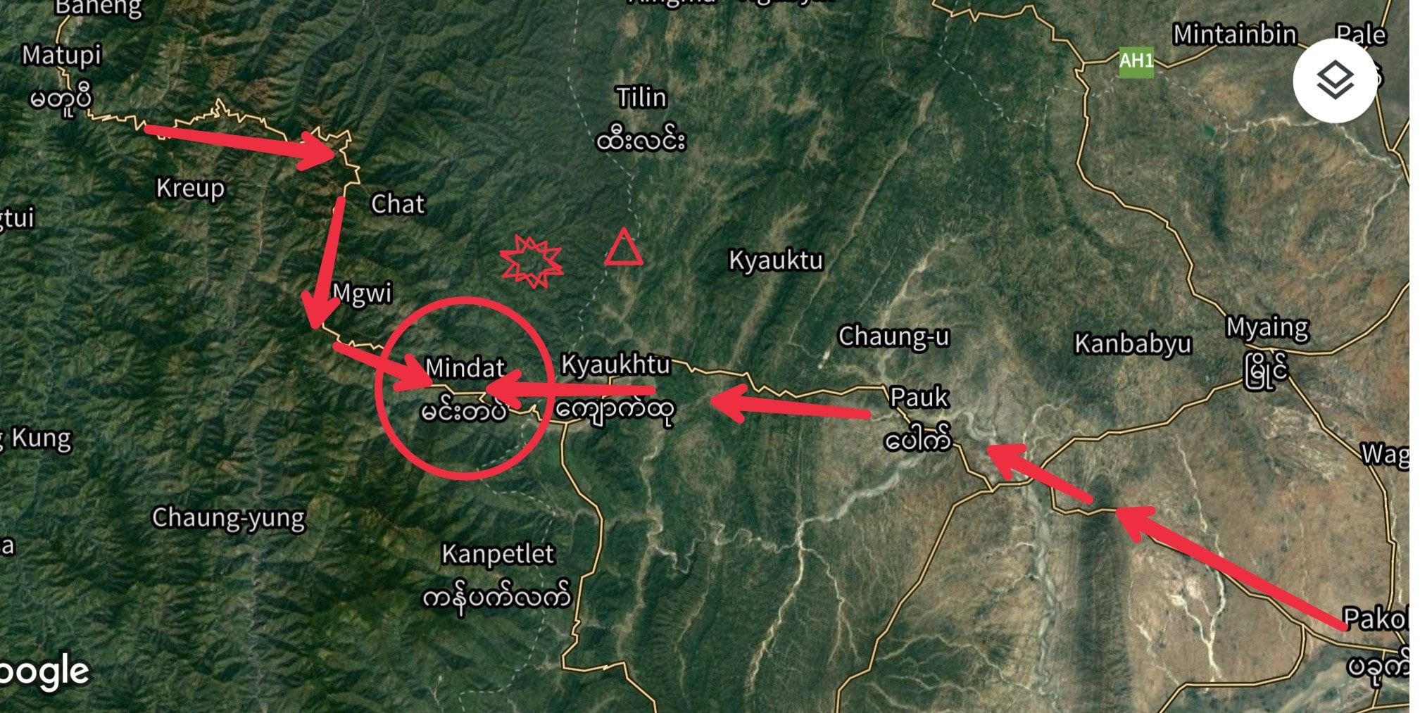 Hla Oo's Blog: Battles for Mindat: People Vs Military (Part 1)