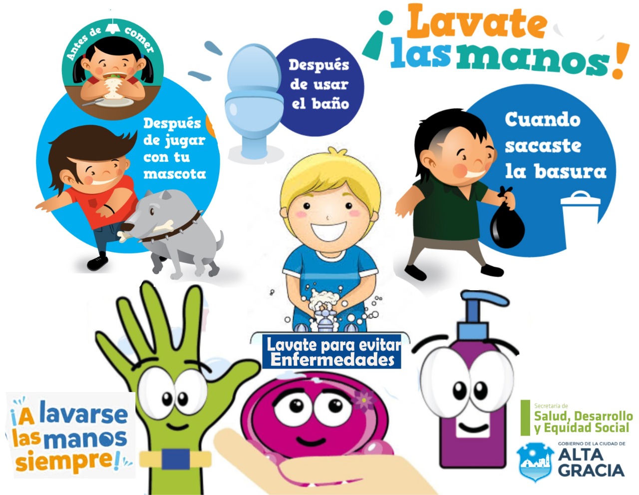 LAVATE LAS MANOS | ESCUELA PRIVADA FEDERALITO