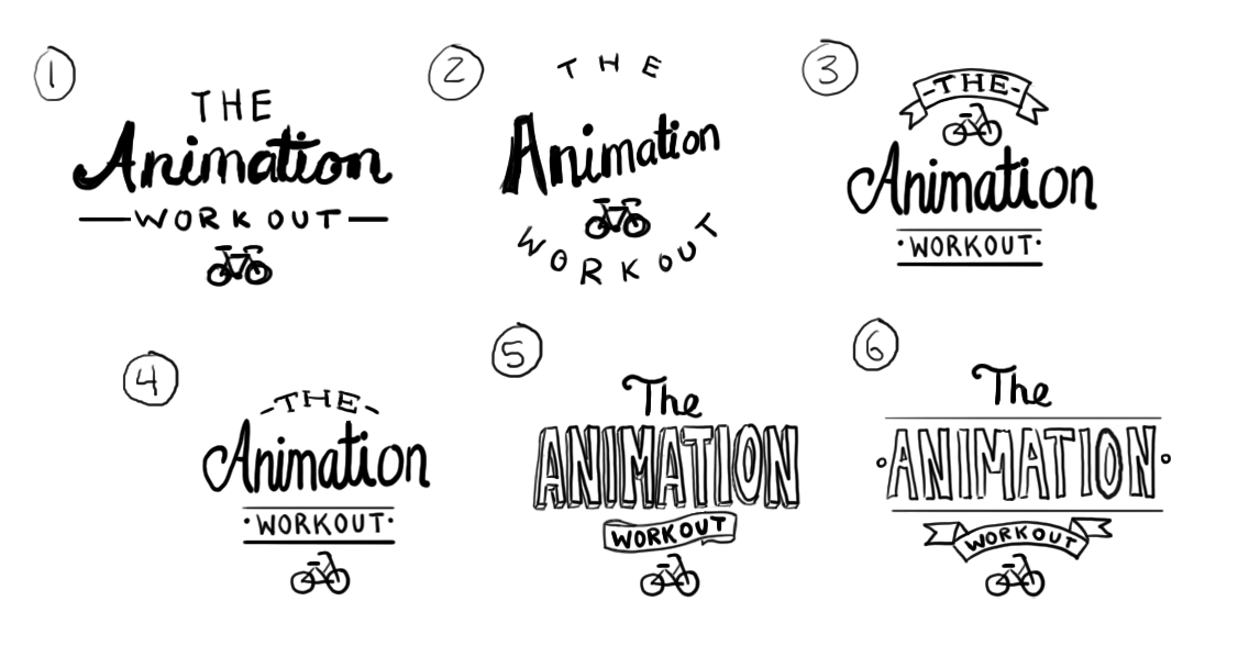 The making of Pickled: Logo Roughs