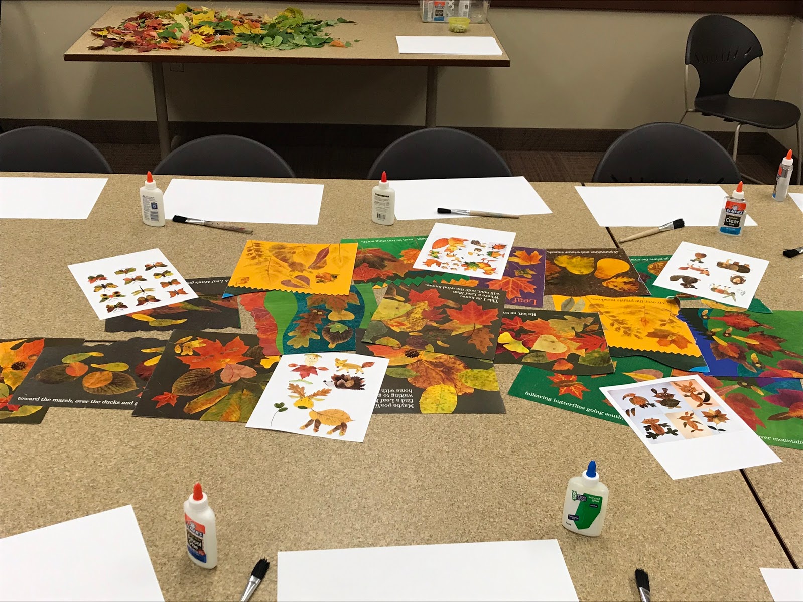 Adventures In Storytime (and Beyond): Leaf Art - Elementary Art Program