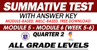 SUMMATIVE TEST with Answer Key (Quarter 2: Module 5-6) - Guro Tayo