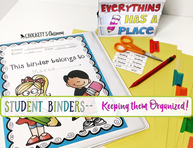 Why You Should be Using Student Binders - Crockett's Classroom