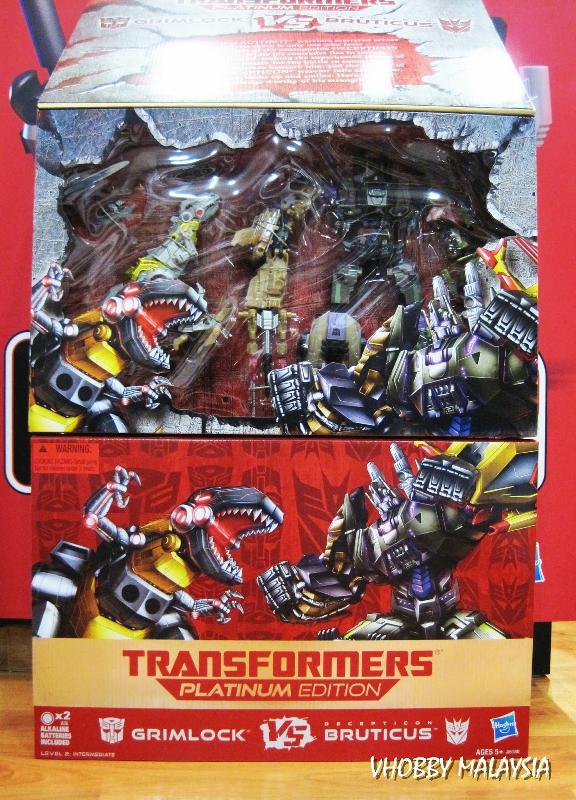 VHOBBY: NEW ARRIVAL: Transformers Platinum Edition Grimlock VS Bruticus ...