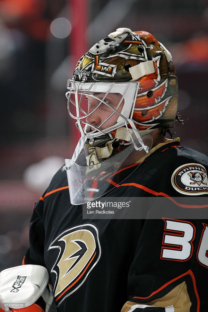 I Love Goalies!: John Gibson 2016-17 Mask