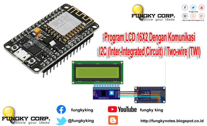 LCD 16X2 I2C (Inter-Integrated Circuit) / Two-wire (TWI)