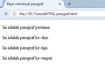 Cara Membuat Paragraf di HTML (tag p) - Struktur Web