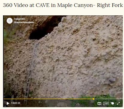 Rock Canyon Cave Provo Utah in 360 Degrees